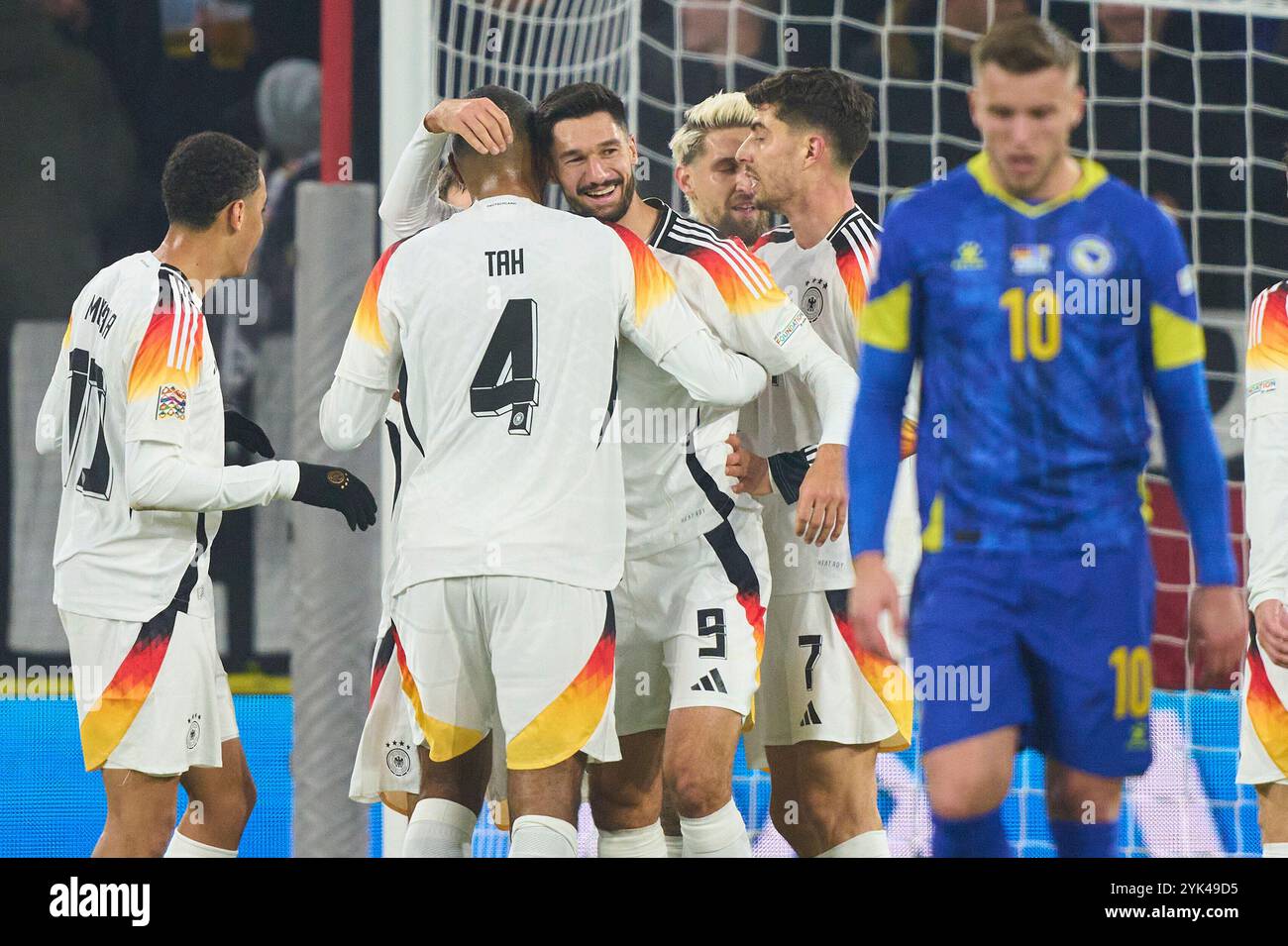 Freiburg, Germany. 16th Nov, 2024. Tim Kleindienst, DFB 9 celebrates ...