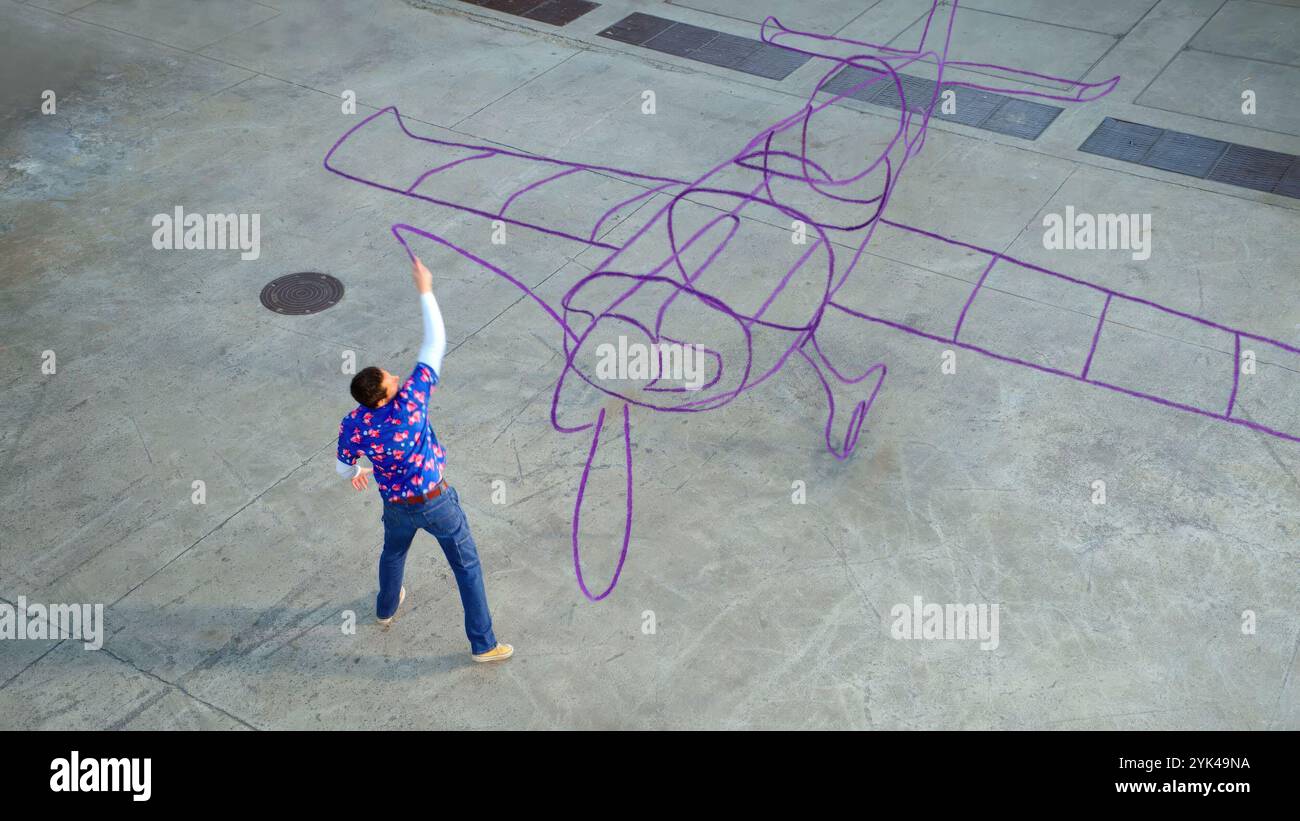 ZACHARY LEVI in HAROLD AND THE PURPLE CRAYON (2024), directed by CARLOS ...