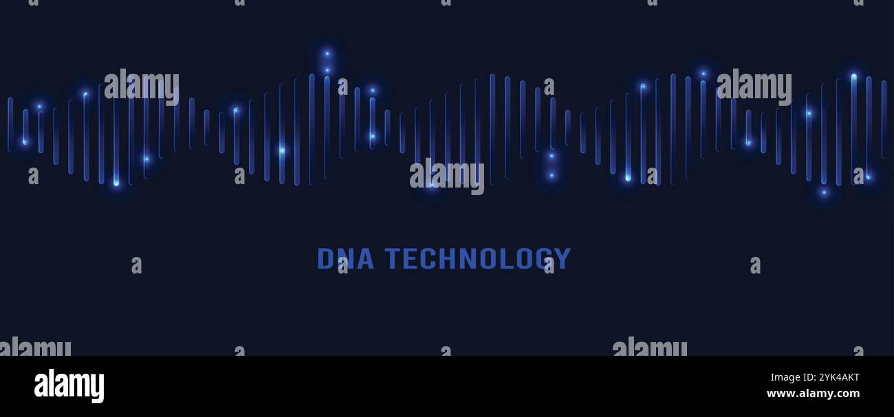 Abstract DNA technology. Science medical concept. Futuristic background ...