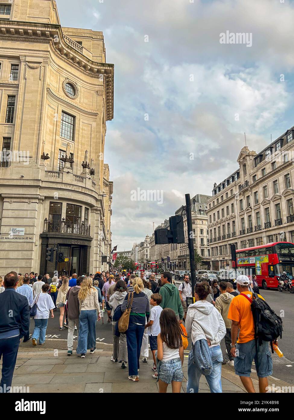 London, England, Street Scene, Large Crowd people, Walking, shopping, SHop Front, Regent Street ...