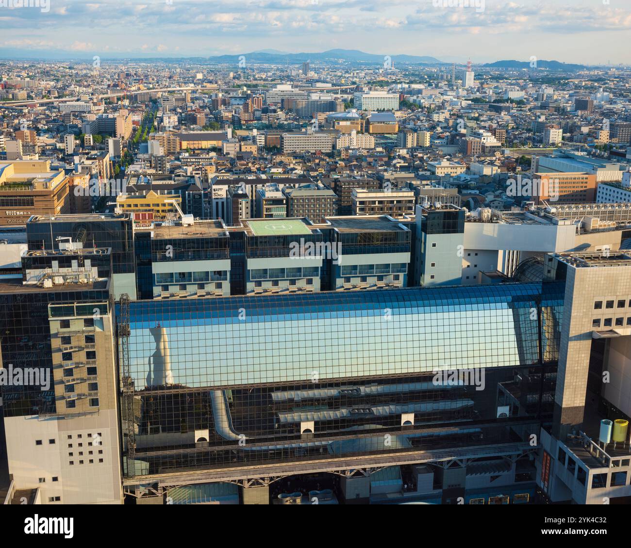 Kyoto, Japan - Jun 18, 2024: A view of the Kyoto train station ...
