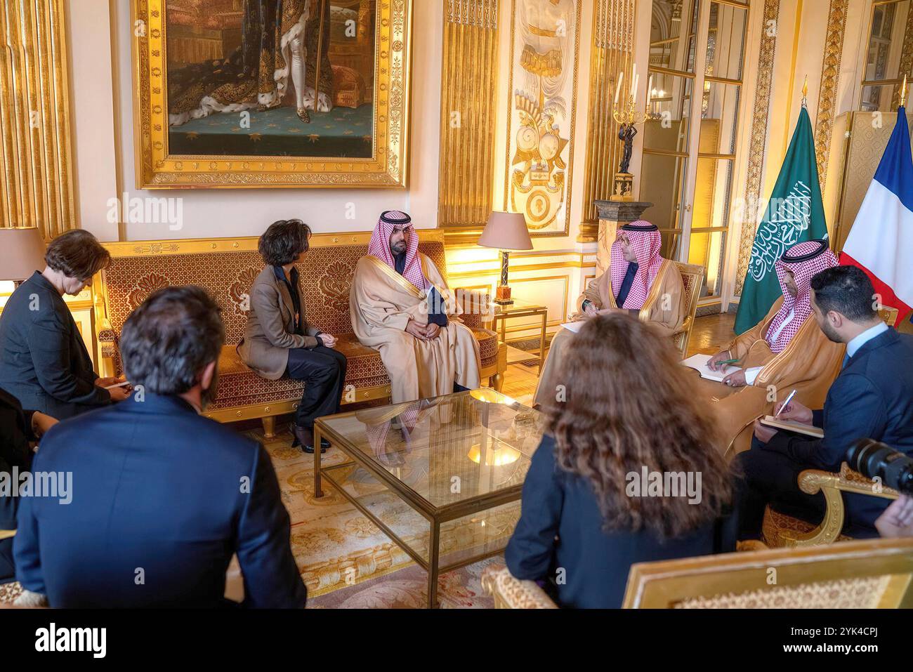 Paris, France. 13th Nov, 2024. French Minister of Culture Rachida Dati ...