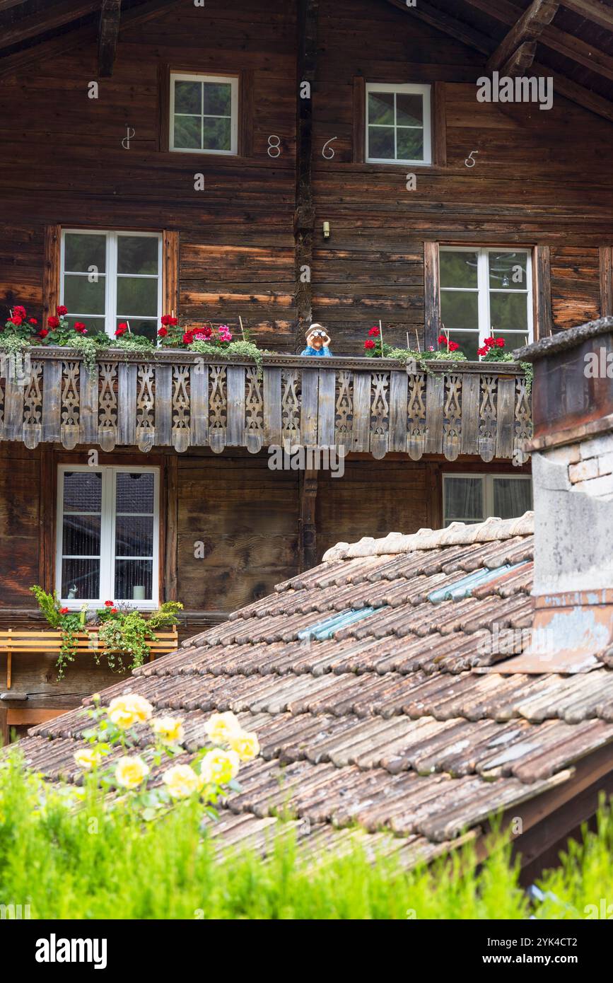 Traditional chalet, Iseltwald, Switzerland Stock Photo - Alamy