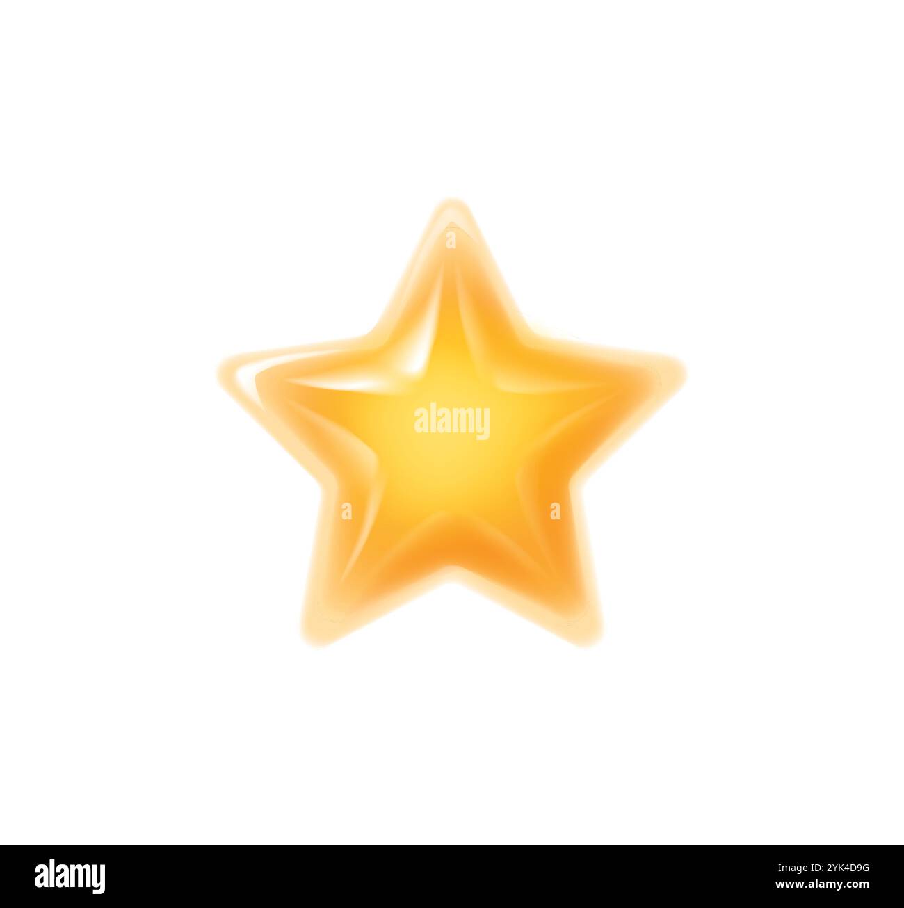 Golden star icon. Glossy yellow star. Light Stock Vector Image & Art ...