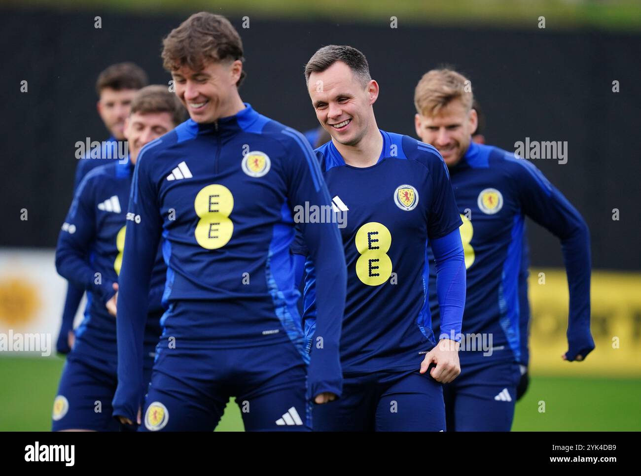 Scotland's Lawrence Shankland during a training session at Lesser ...
