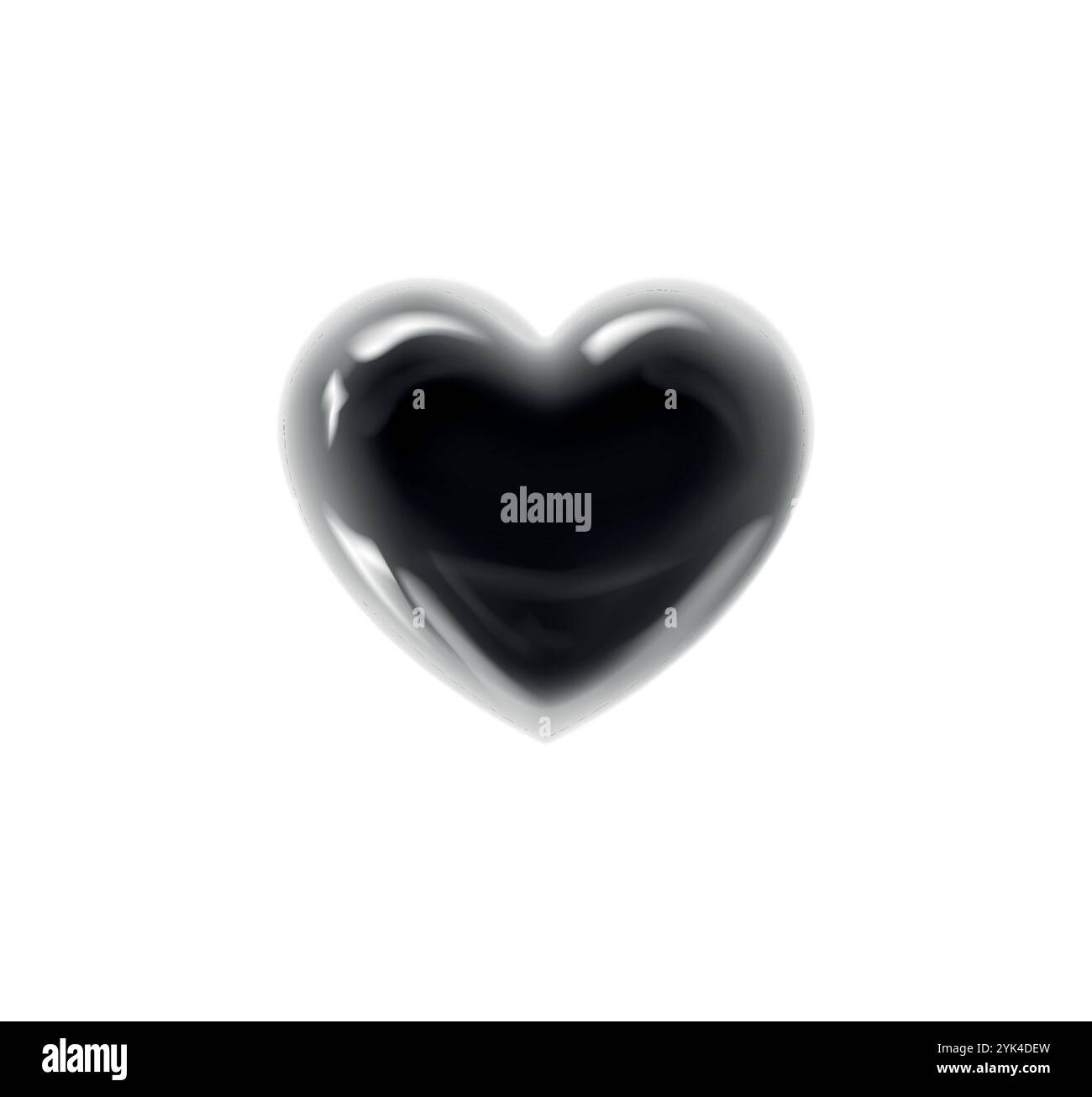 Dark red heart illustration Black and White Stock Photos & Images - Alamy