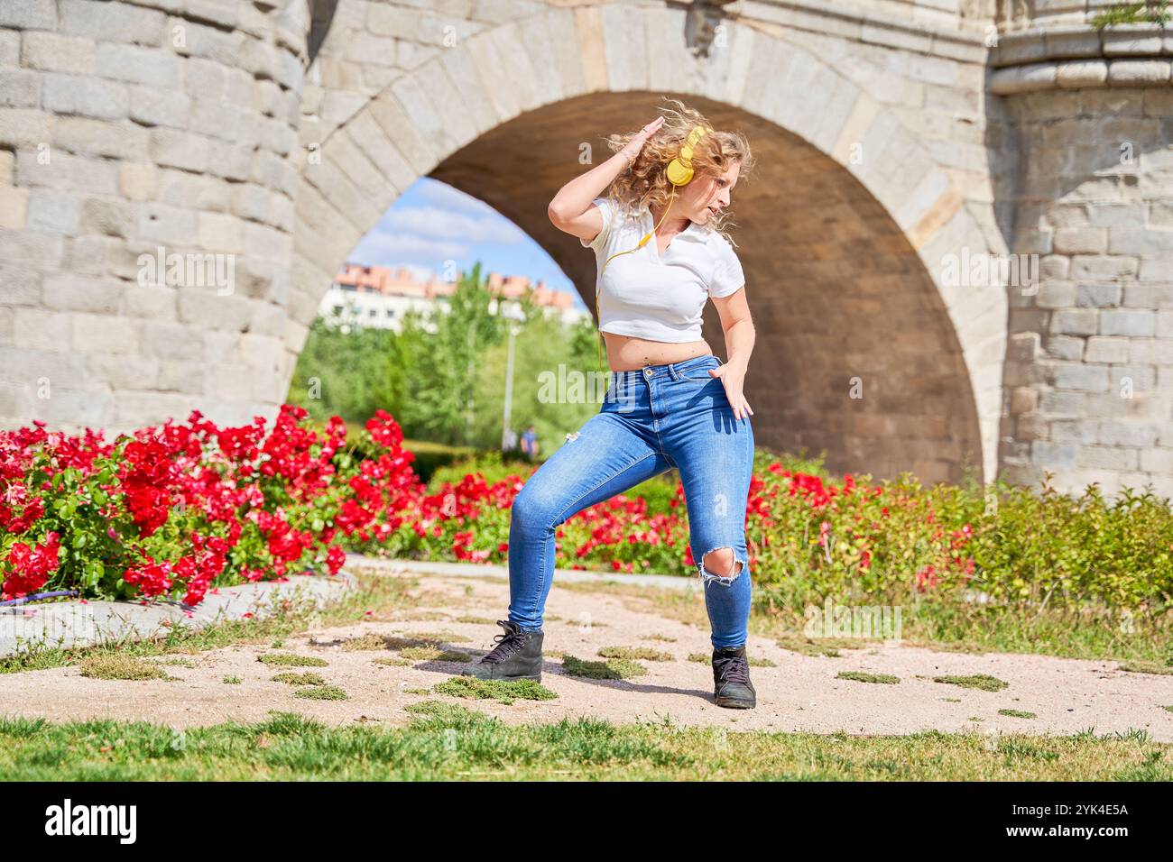 Cute old woman dancing hi-res stock photography and images - Alamy