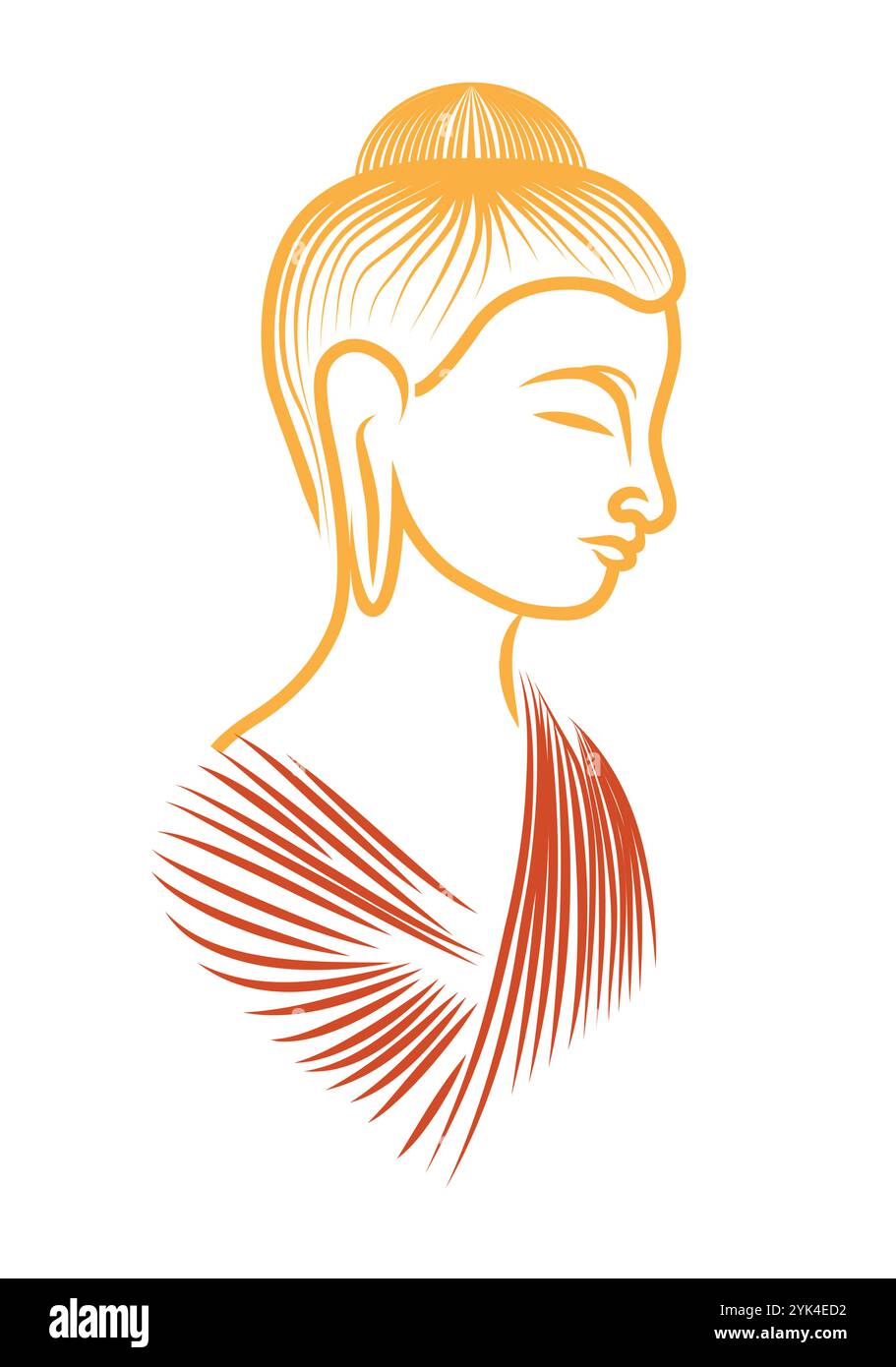 Buddha on white background in illustrator Stock Vector Image & Art - Alamy