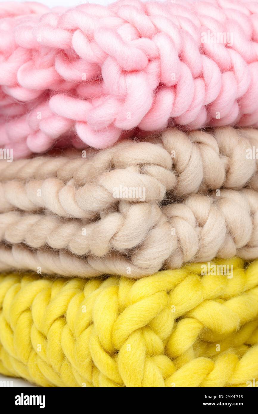 Yellow colored thick braided rope hi-res stock photography and images ...