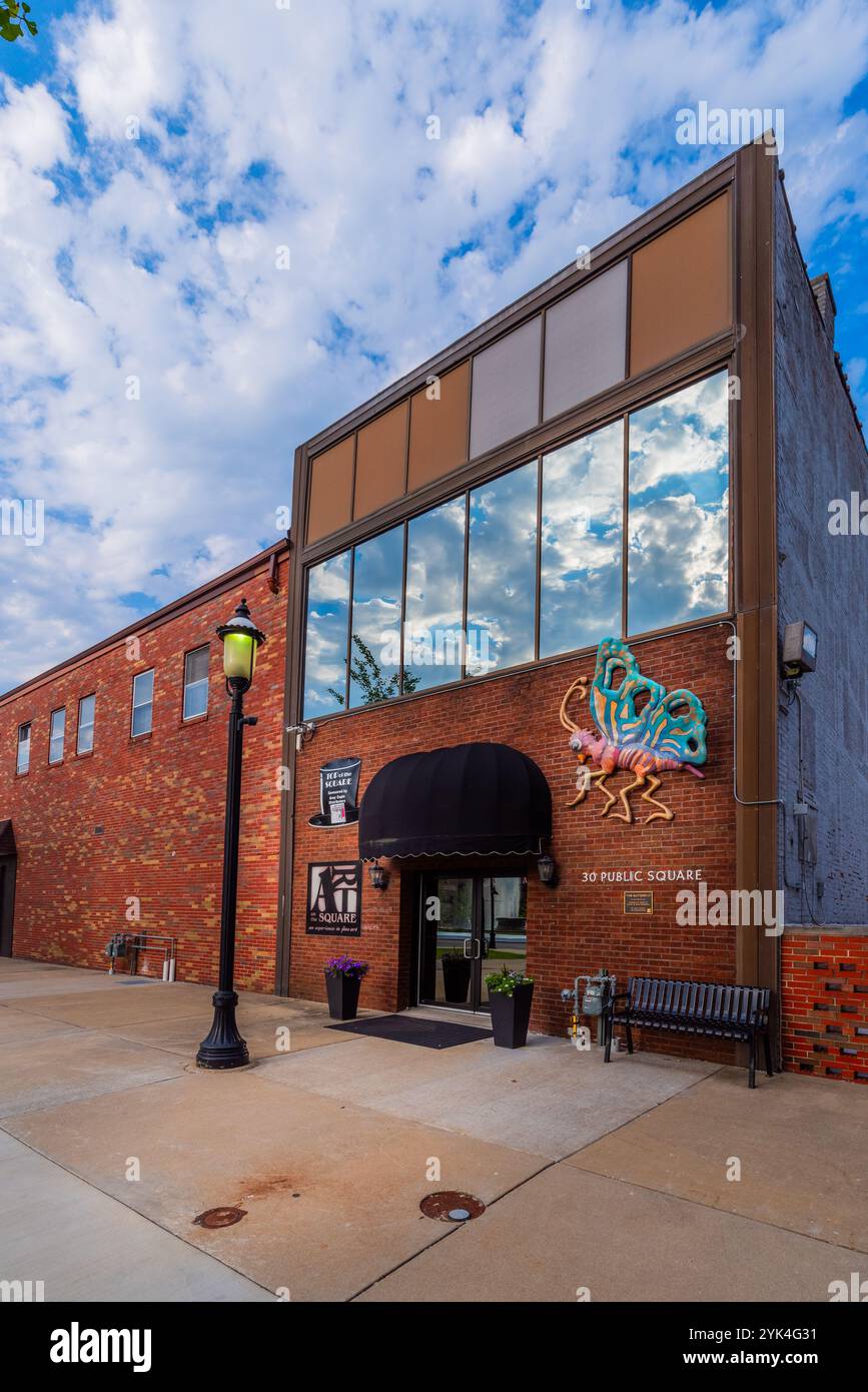 Belleville, IL—Jul 14, 2024; Entrance to Art on the Square Foundation ...