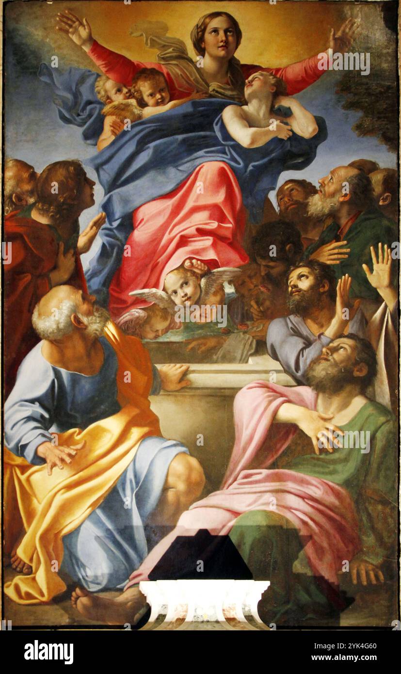 Assumption of the Virgin at the curch of Santa Maria del Popolo in Rome ...