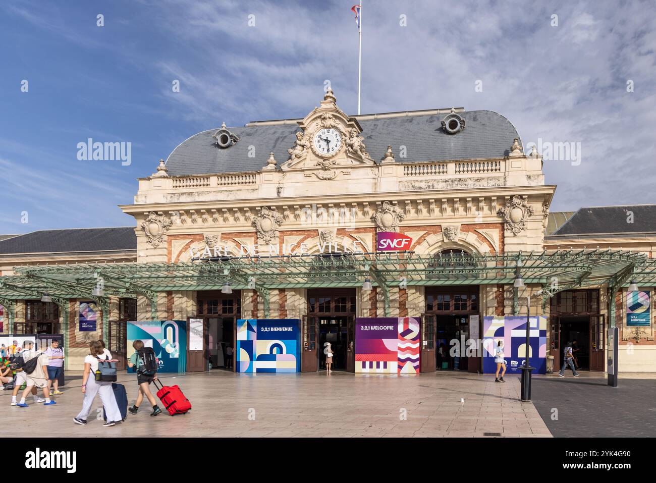 Gare de Nice-Ville the main railway station in Nice, French Riviera ...