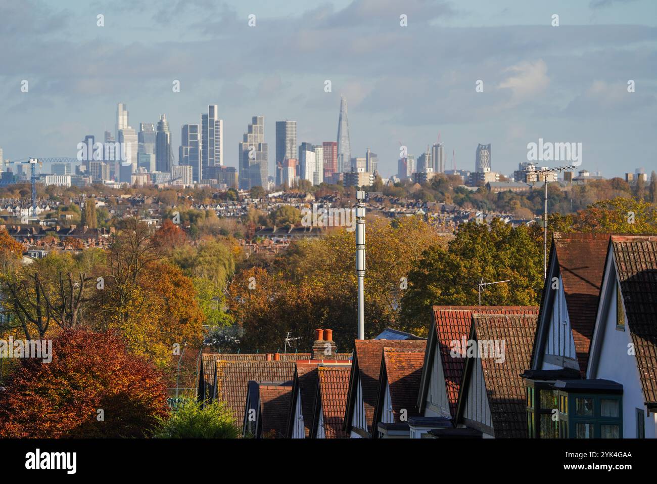 London, UK. 17 November 2024 A view of the London skyline and financial ...