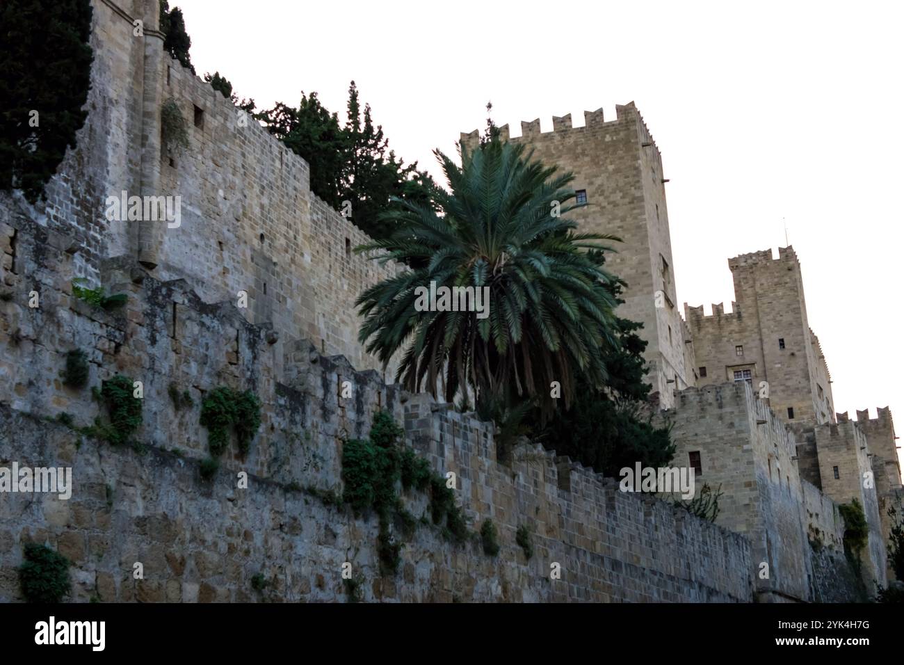 castle in the old city rodes Stock Photo - Alamy