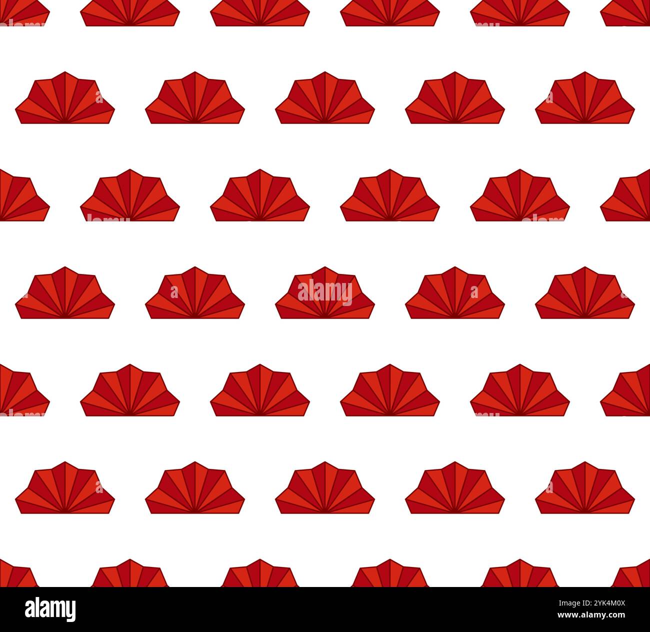 Asian fan Blow Pattern Seamless. Vector graphic illustration with ...