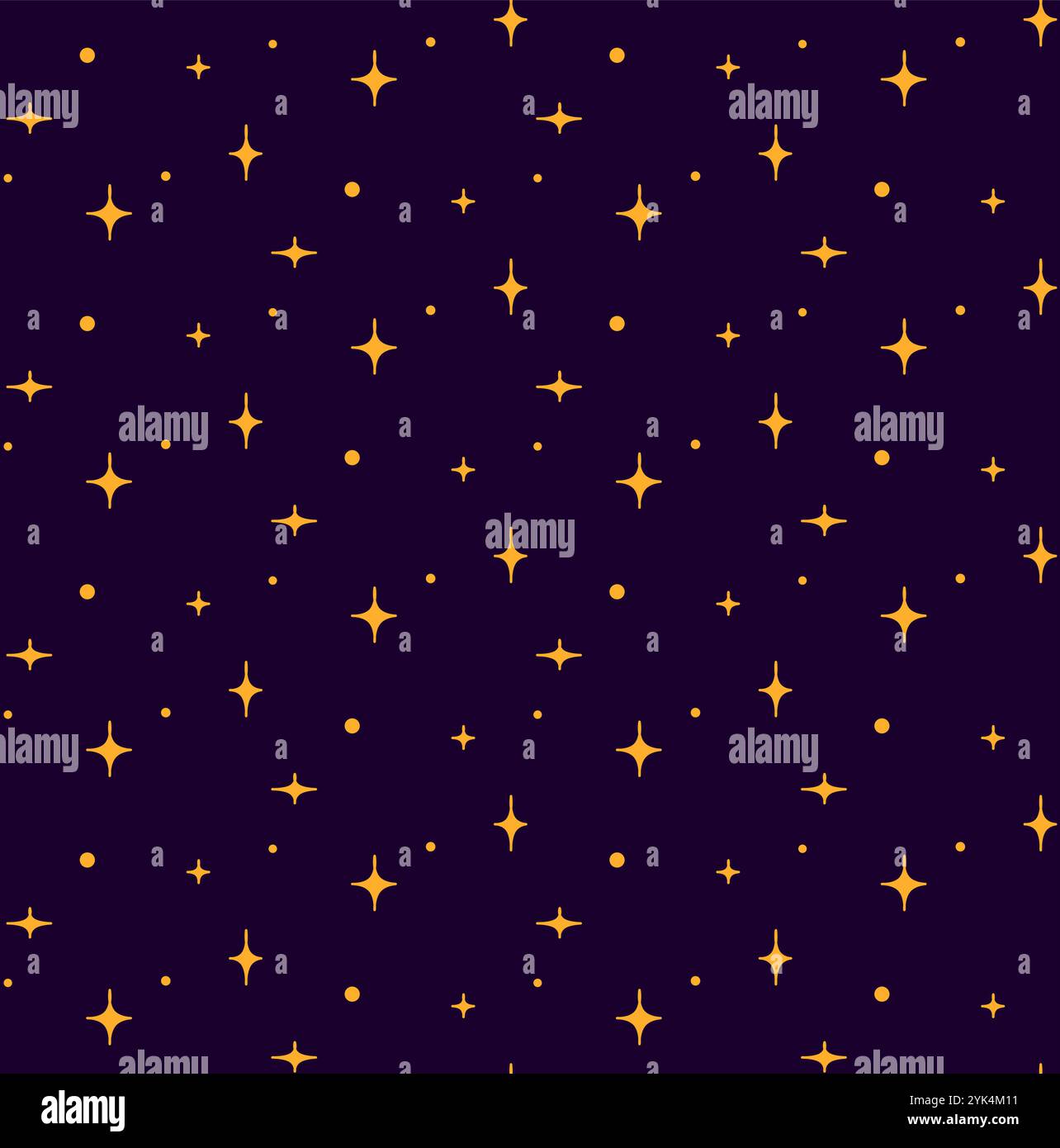 Space stars background, graphic starry seamless pattern illustration ...