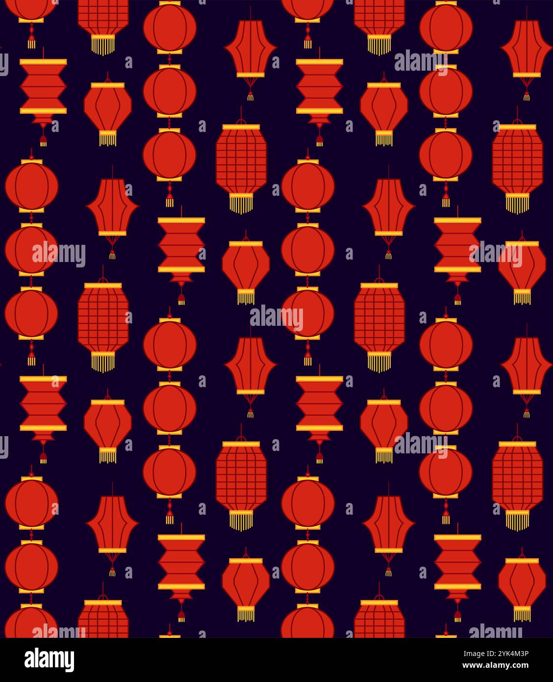 Happy Chinese new year seamless pattern background vector. Chinese ...