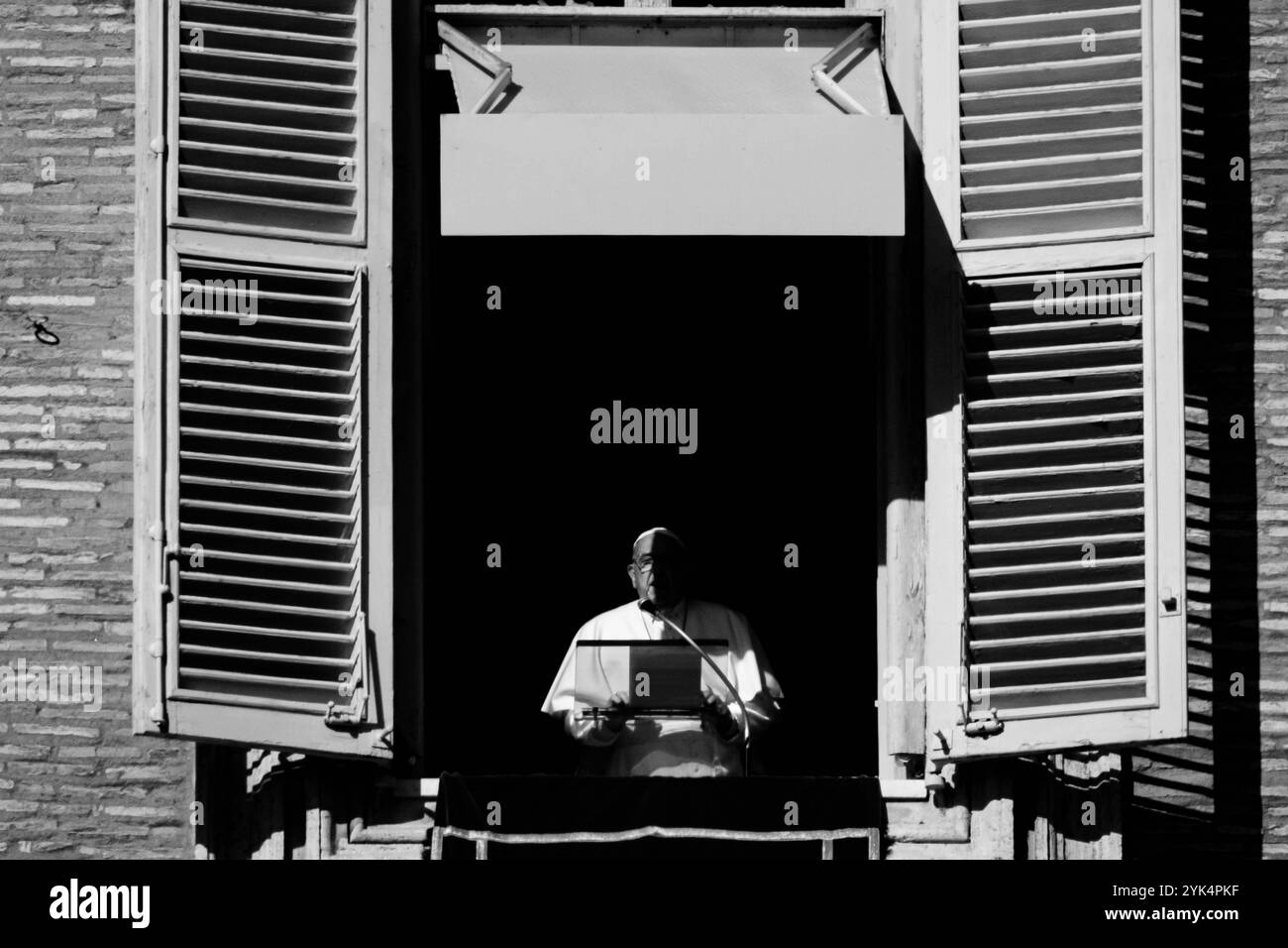 Vatican, Sunday Angelus with Pope Francis. This prayer is recited by ...