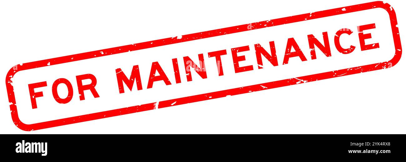 Closed for maintenance stamp hi-res stock photography and images - Alamy