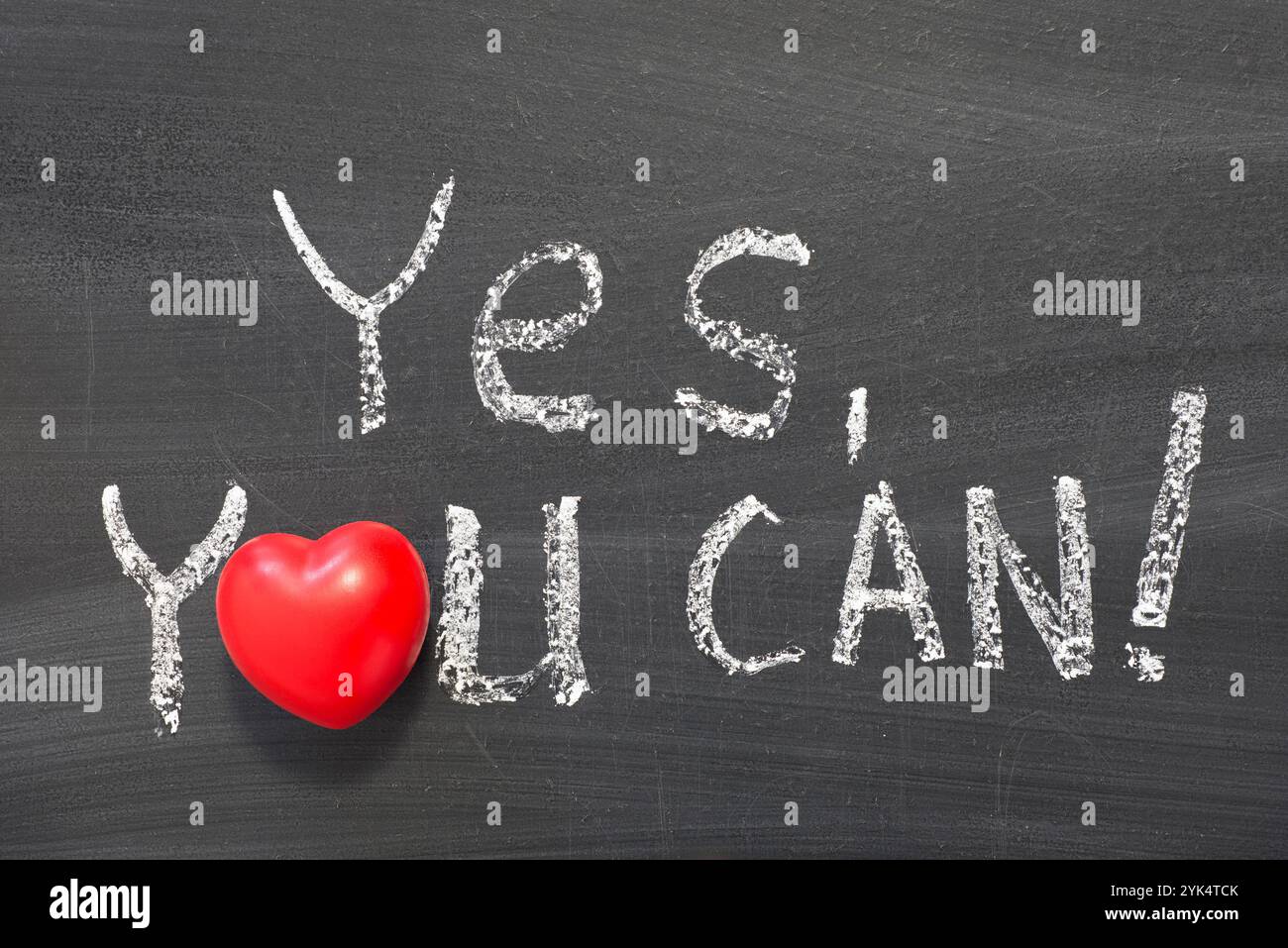 yes you can yes, you can phrase handwritten on blackboard Copyright ...