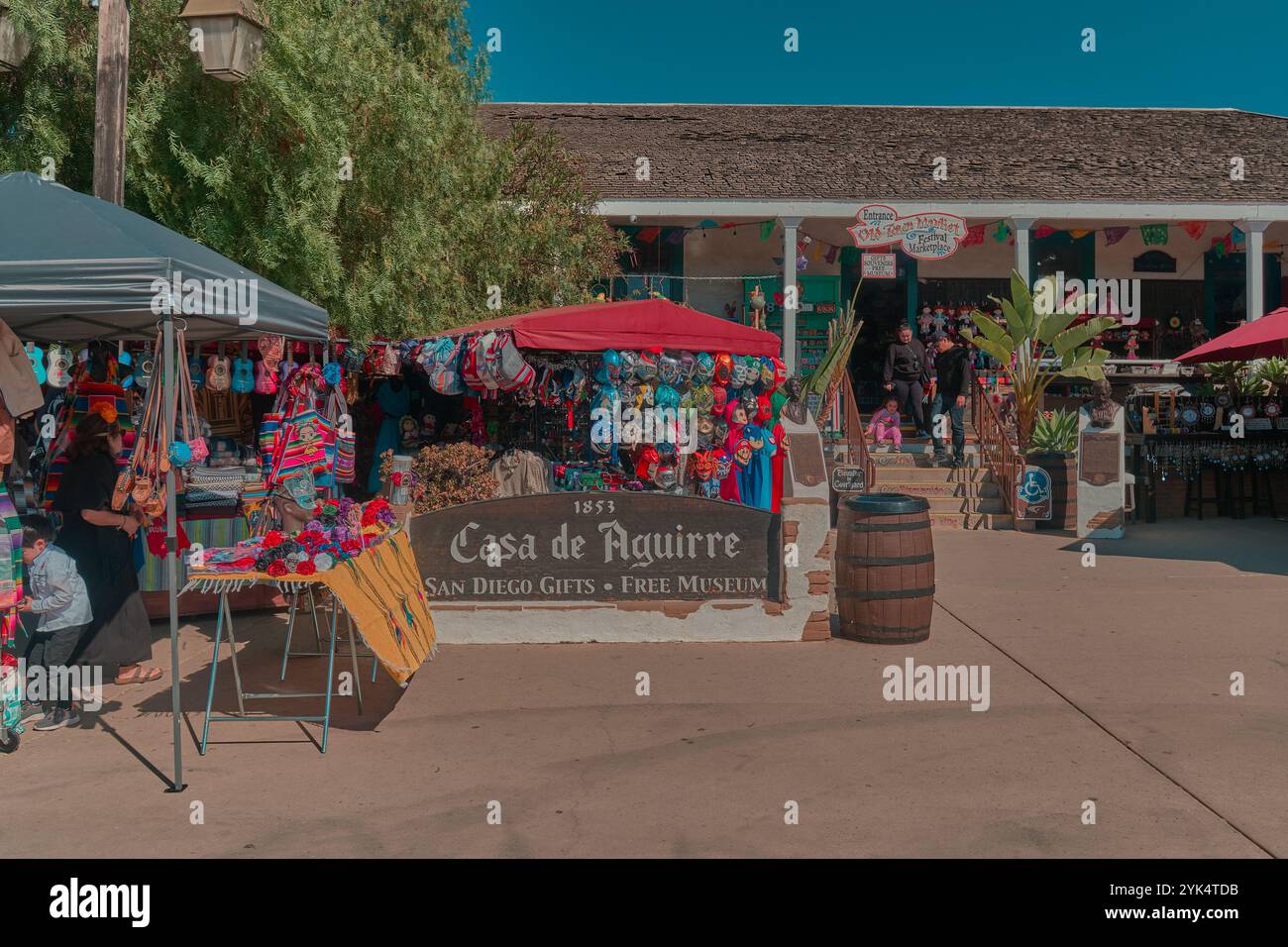 Old town San Diego state historical park in San Diego California, USA ...