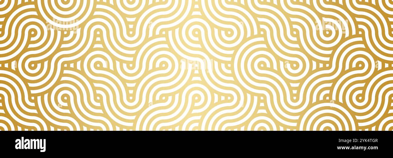 Abstract circle seamless repeating illusion vector pattern banner ...