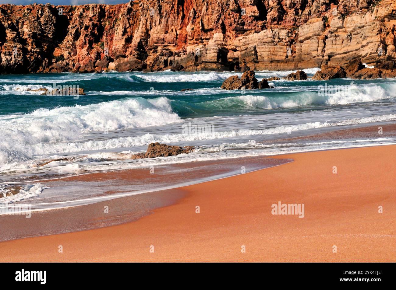Bade- und Surfstrand Praia do Tonel Algarve Praia do Tonel in Sagres ...