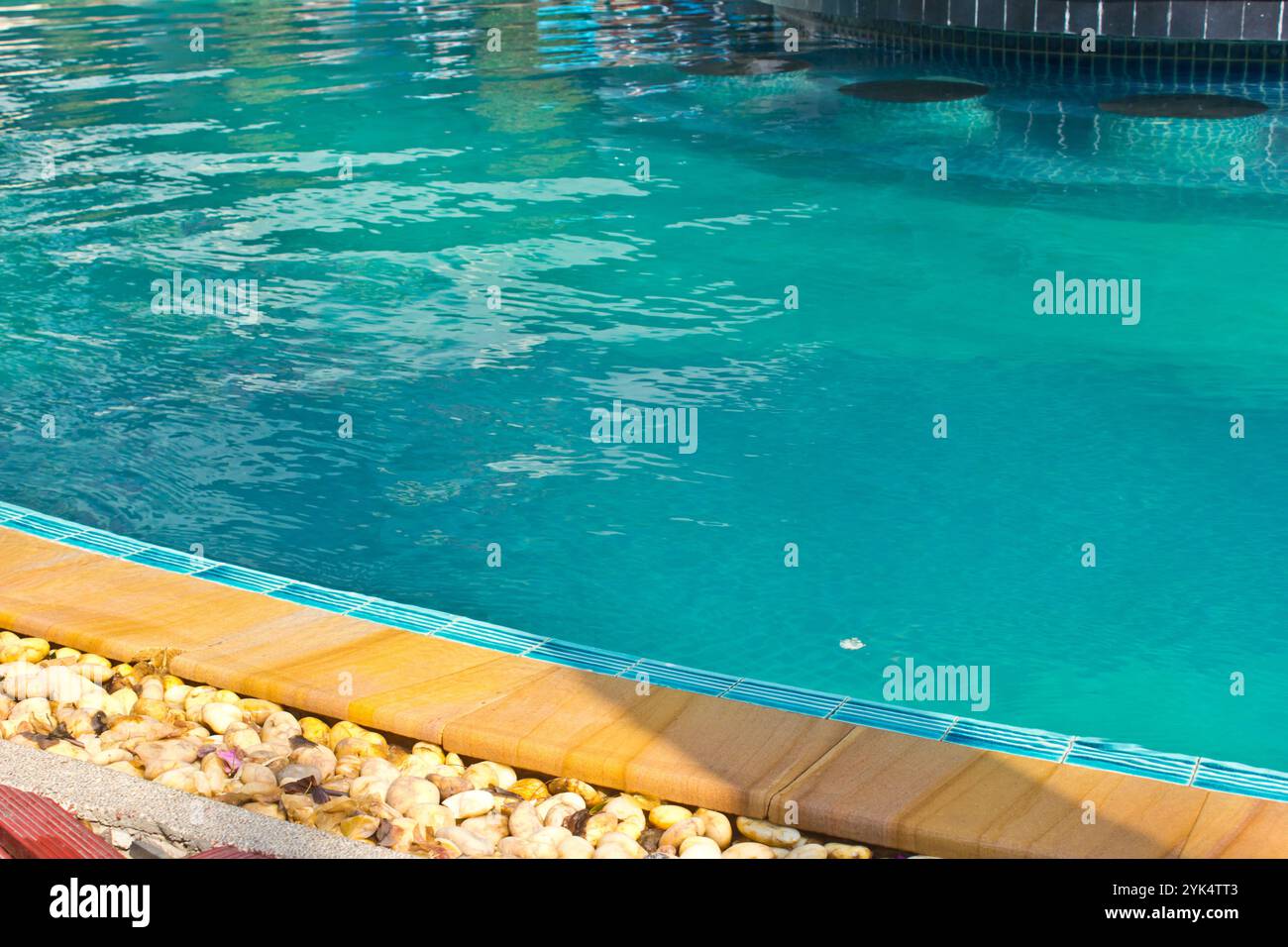Swimming pool 4 Luxury Resort Swimming Pool low angle on curved edge of ...
