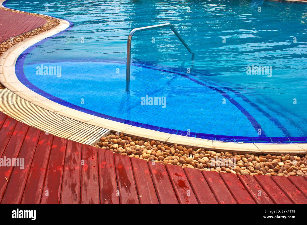 Swimming pool 7 Luxury Resort Swimming Pool low angle on curved edge of ...