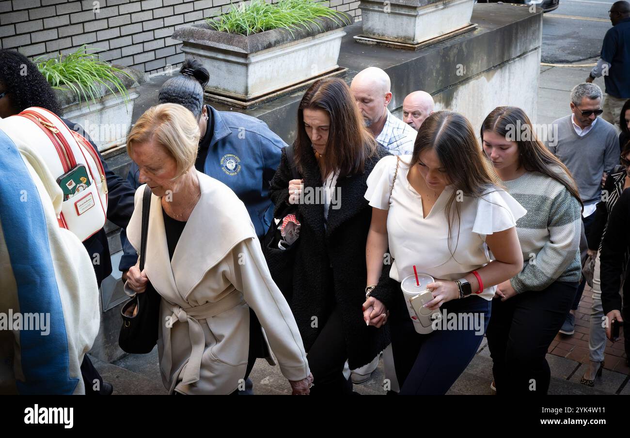 Athens, Georgia, USA. 15th Nov, 2024. Friends and family surround ...