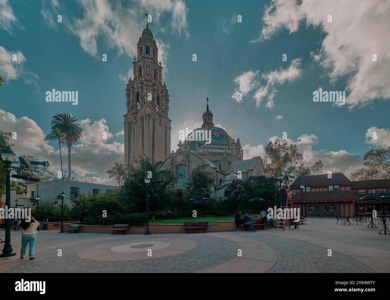 St Francis Chapel domes over the Museum of US and California Tower ...