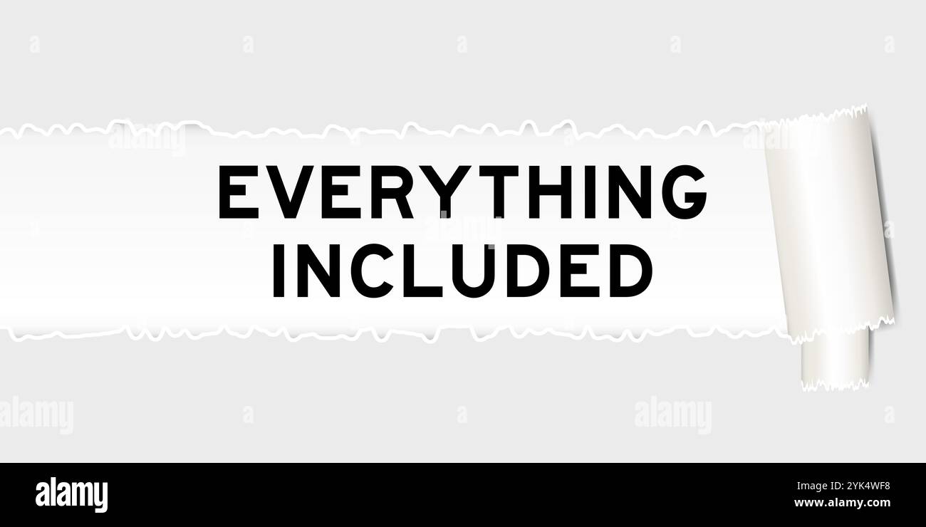 Ripped gray paper background that have word under torn part Stock Vector Image & Art - Alamy