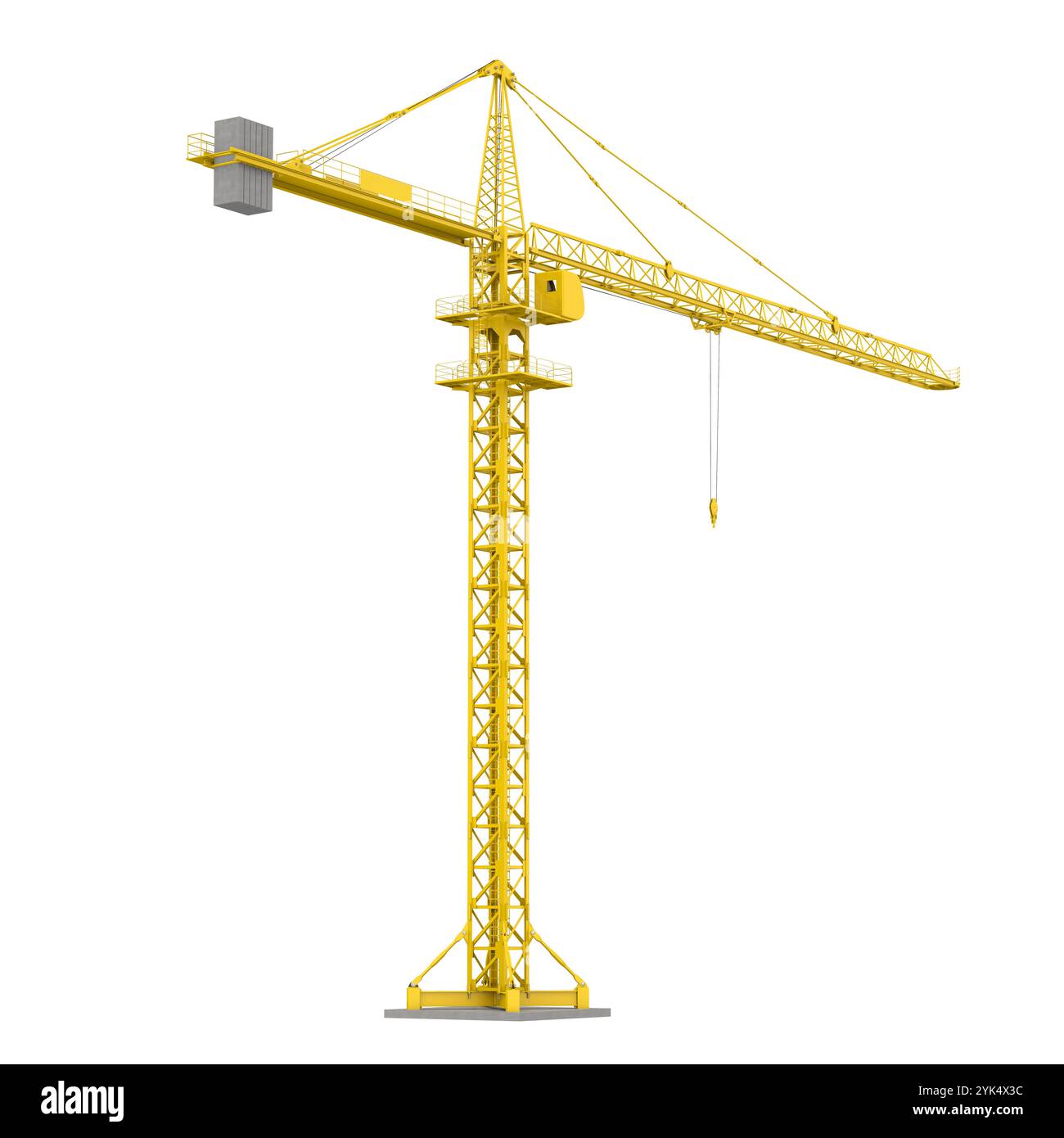 Construction crane building skyscraper Cut Out Stock Images & Pictures ...