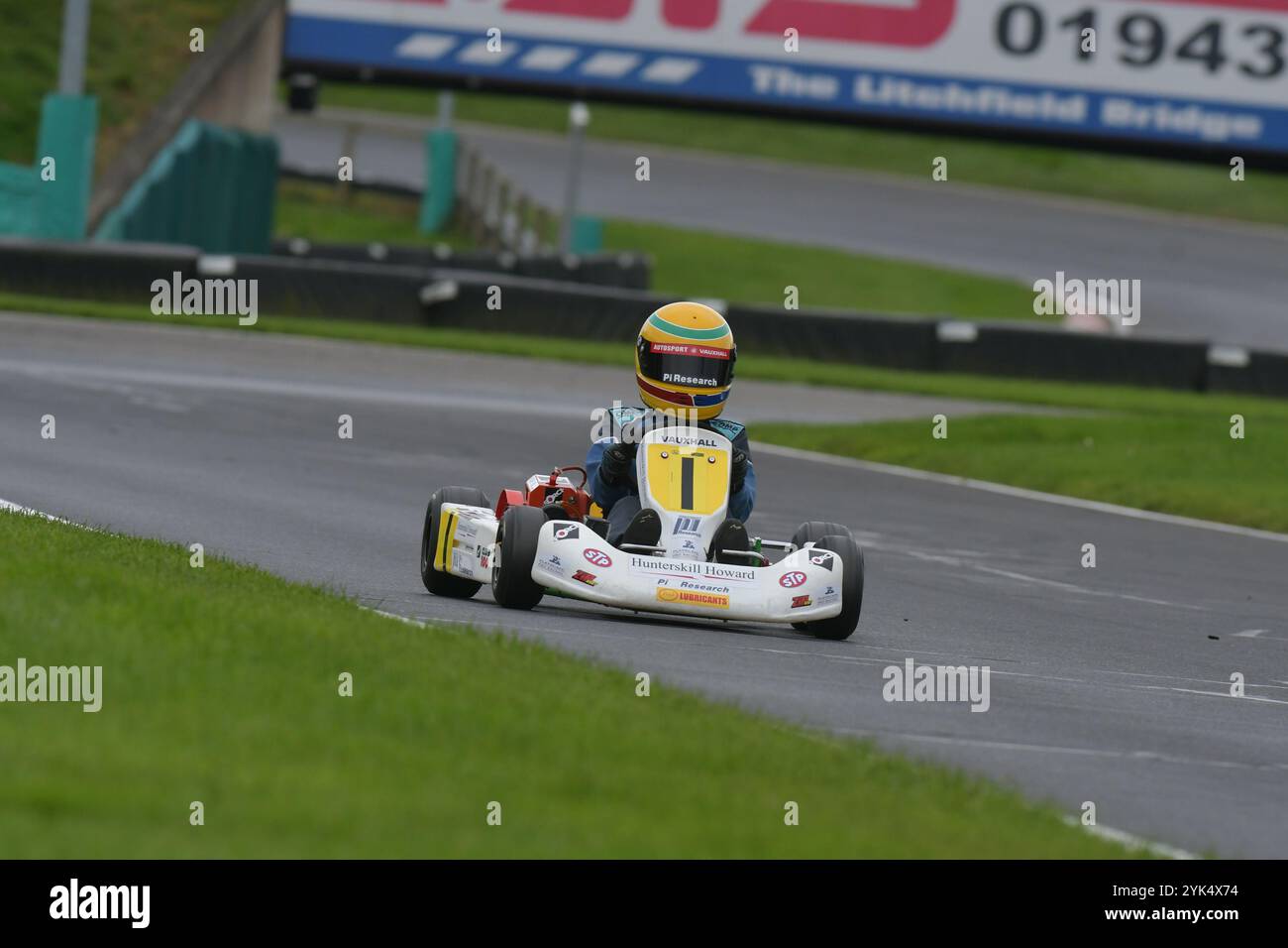 A replica of Lewis Hamilton's 1996 championship winning cadet go-kart ...