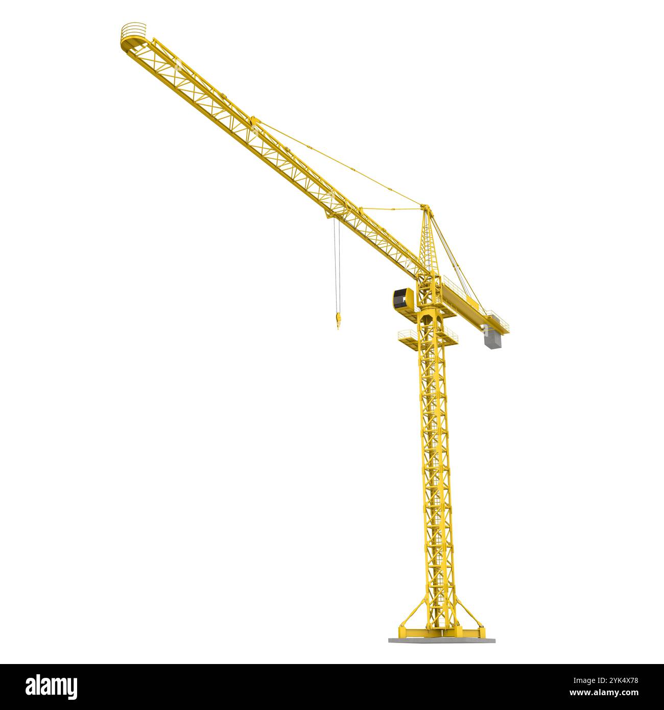 Yellow industrial crane hoist hi-res stock photography and images - Alamy