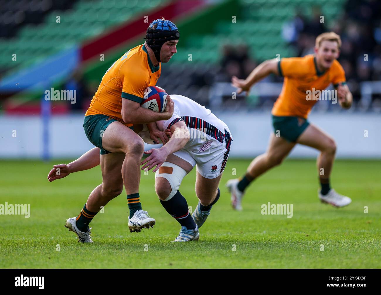 Australia's Hamish Stewart in action during the international friendly ...