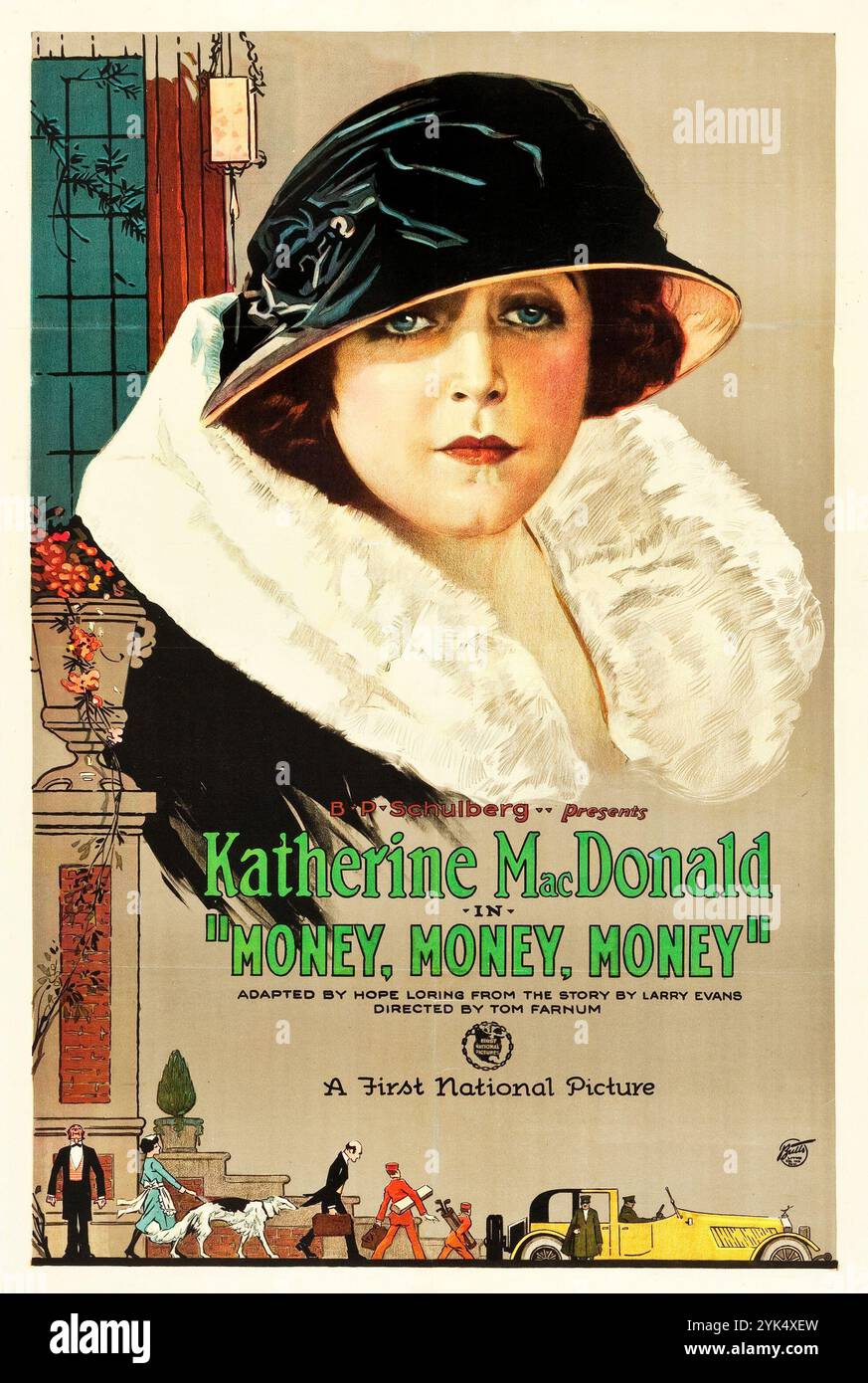 Vintage movie poster for the 1923 American silent drama film Money ...