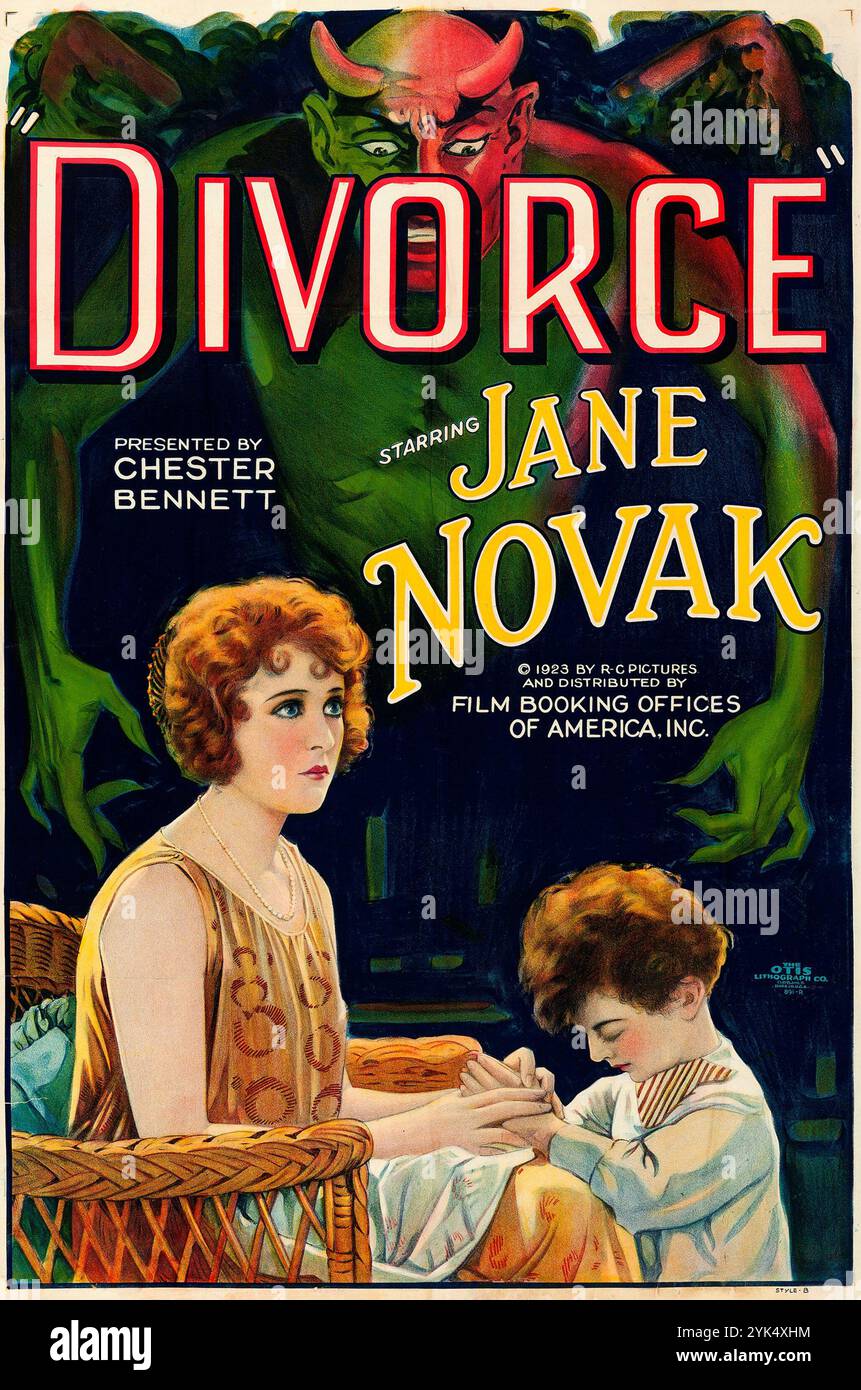 Chester Bennett presents "Divorce" (FBO, 1923) feat Jane Novak. Old ...