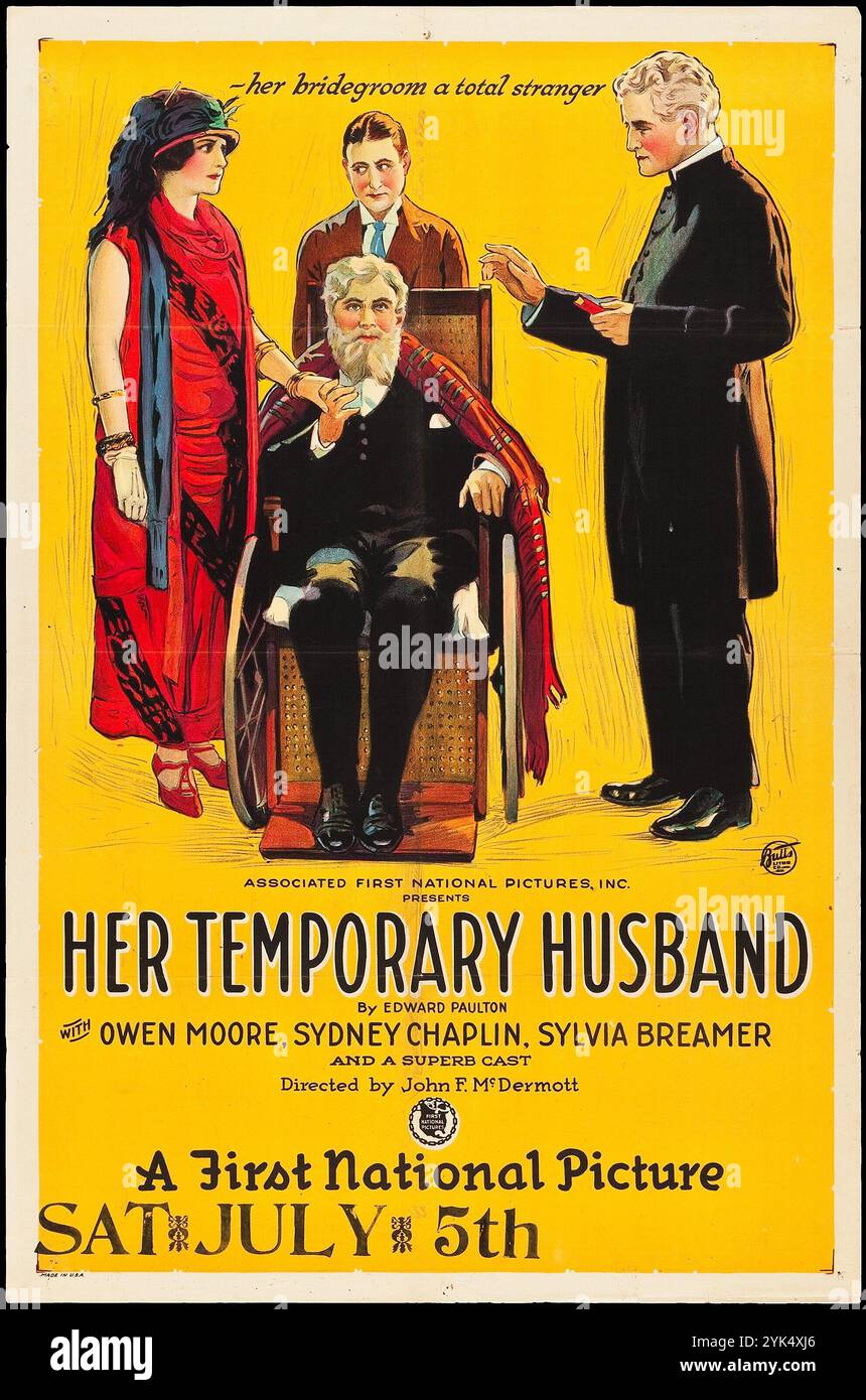 Her Temporary Husband (First National, 1923) Owen Moore, Sydney Chaplin ...