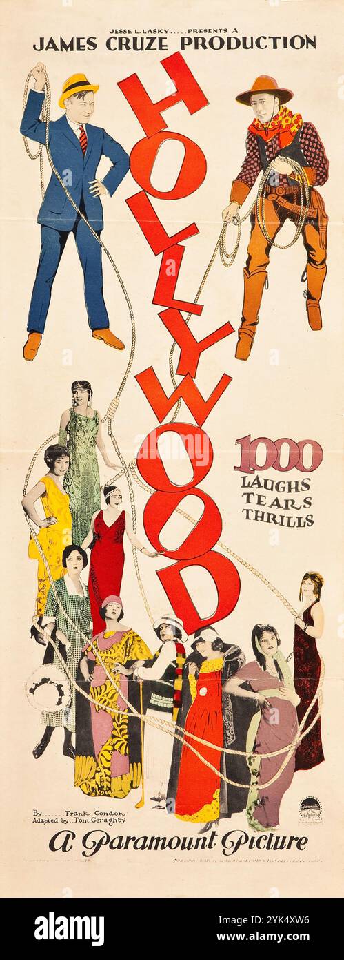 The movie "Hollywood" (Paramount, 1923). Insert - a James Cruze ...