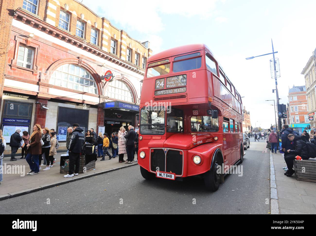 London, UK 17th November 2024. Vintage bus running day, around Camden ...