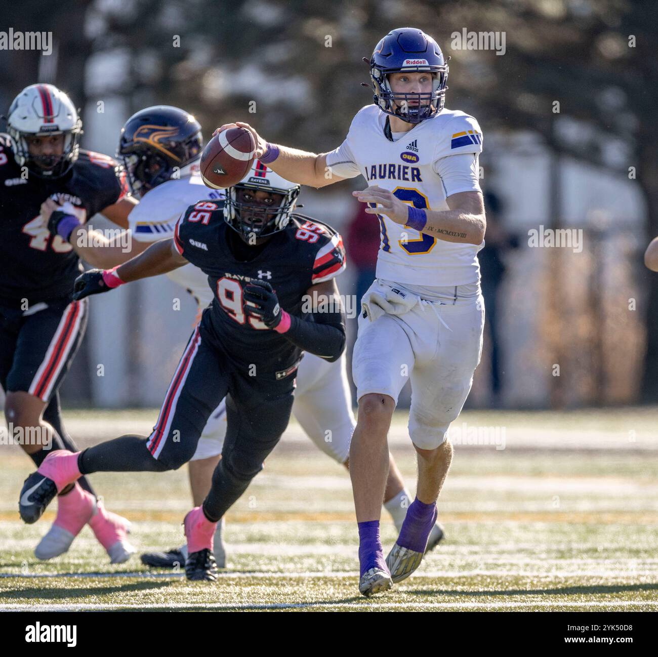 (Ottawa, Canada---19 October 2024) Taylor Elgersma of the Laurier ...