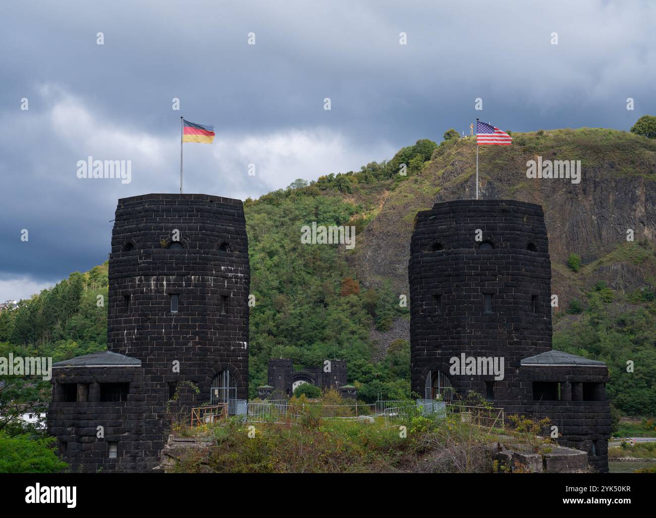 03 October 2024, Rhineland-Palatinate, Remagen: The German and American ...