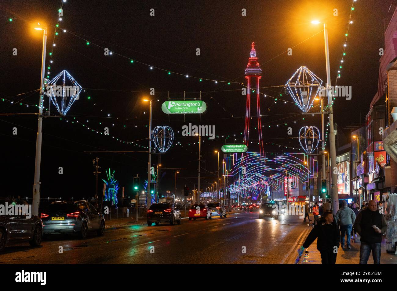 Night blackpool fylde lancashire lights hi-res stock photography and ...