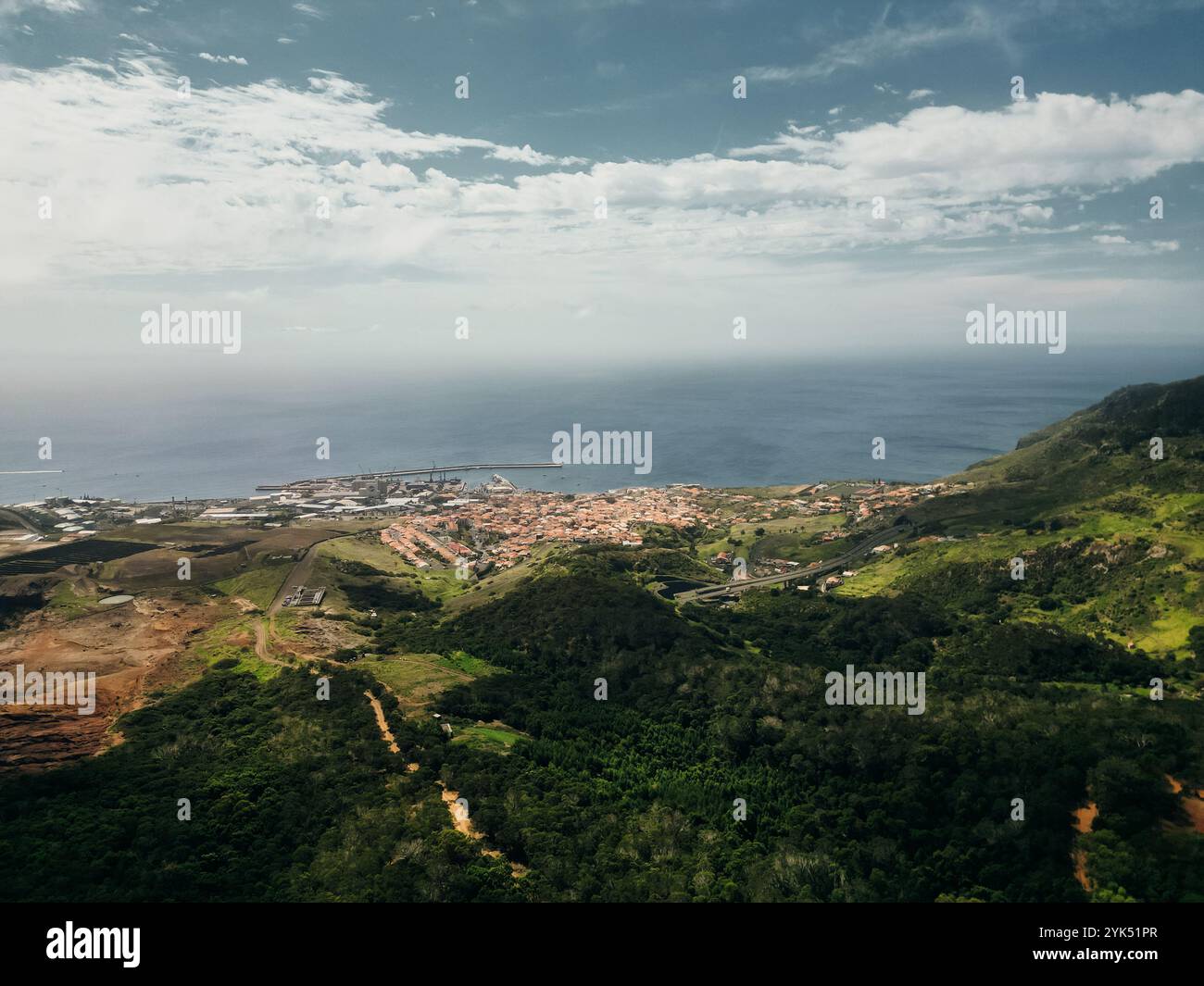 Beautiful Marina da Quinta Grande in Madeira island, Portugal. Small ...