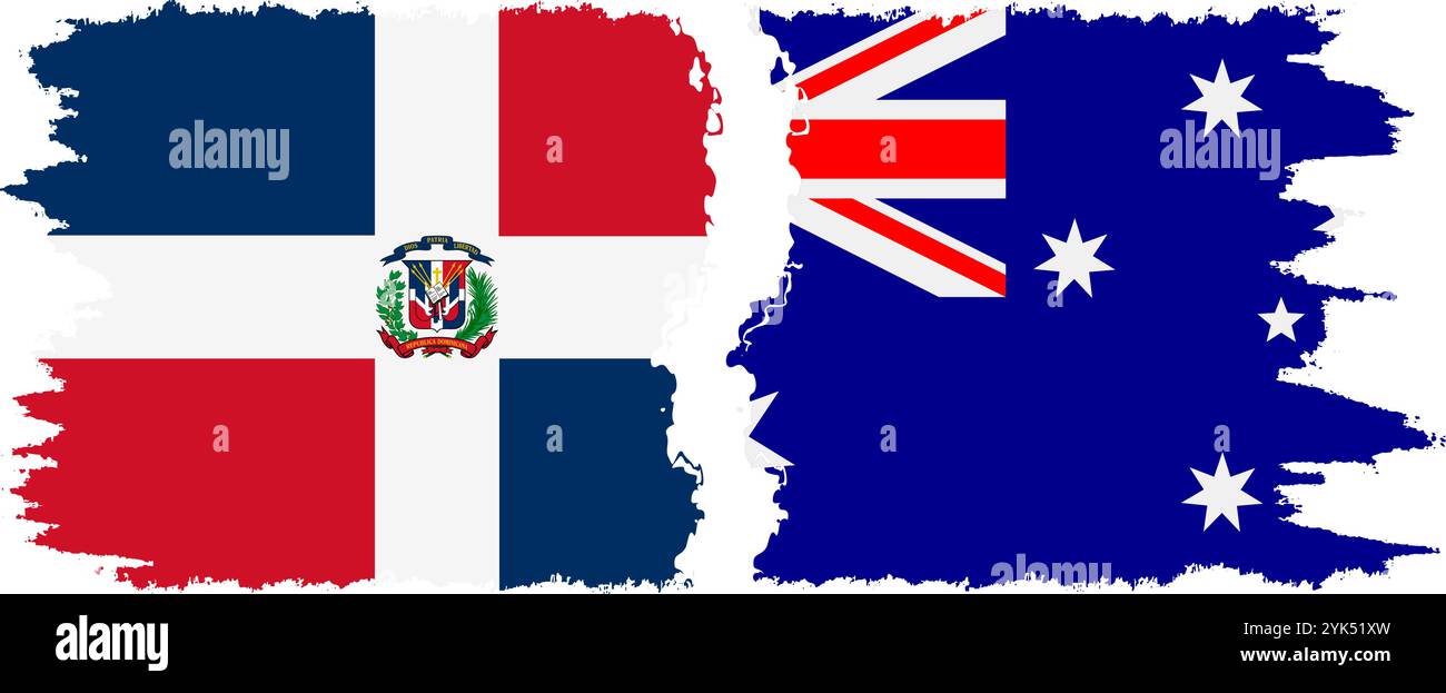 Dominican republic australia flag Stock Vector Images - Alamy