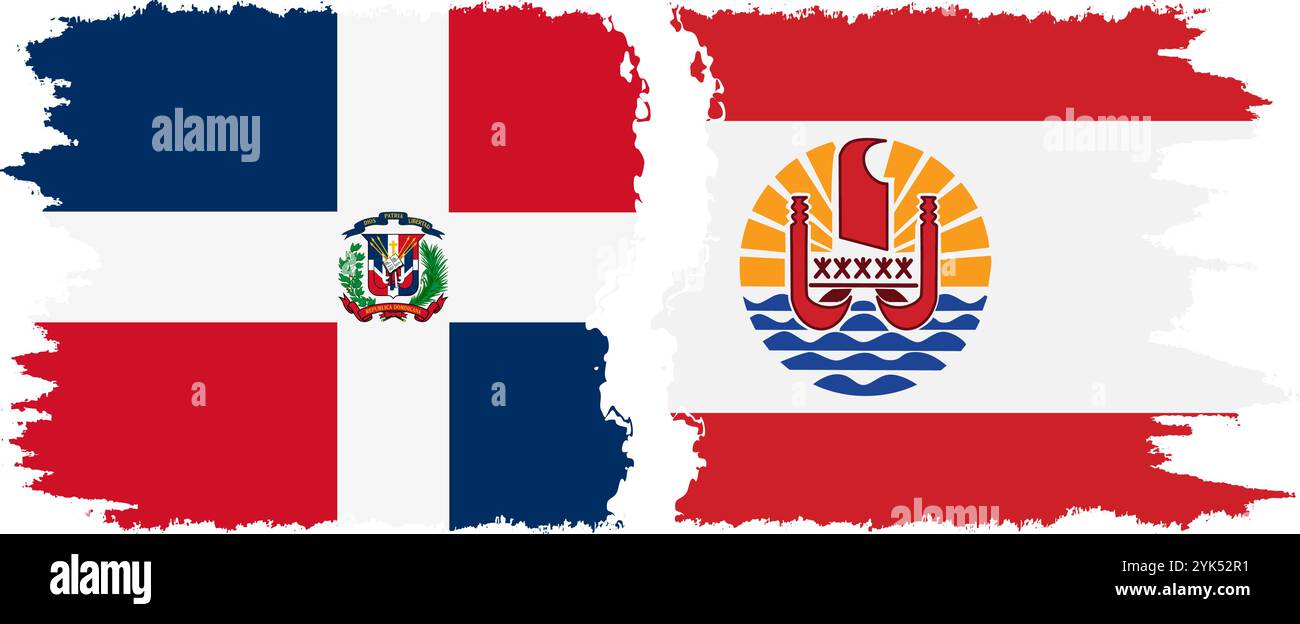 Dominican republic french polynesia flag hi-res stock photography and ...