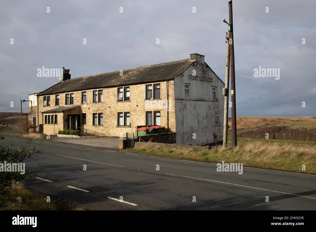 Nont Sarah's pub a former old Inn and halfway house on the A640 in ...