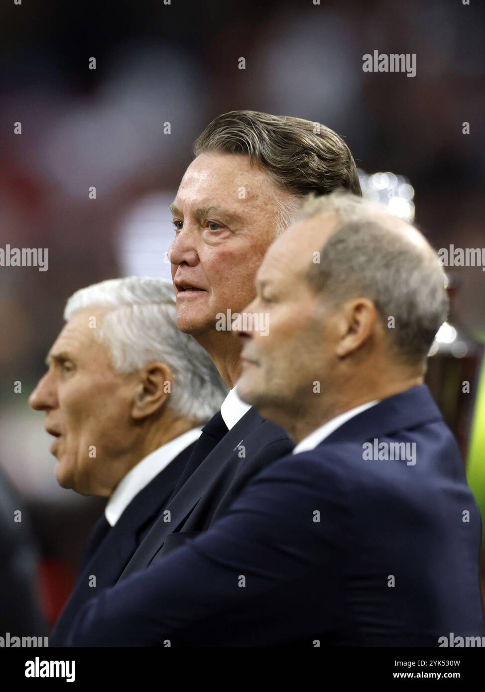 AMSTERDAM - (l-r) Sjaak Swart, Louis van Gaal and Danny Blind during a ...