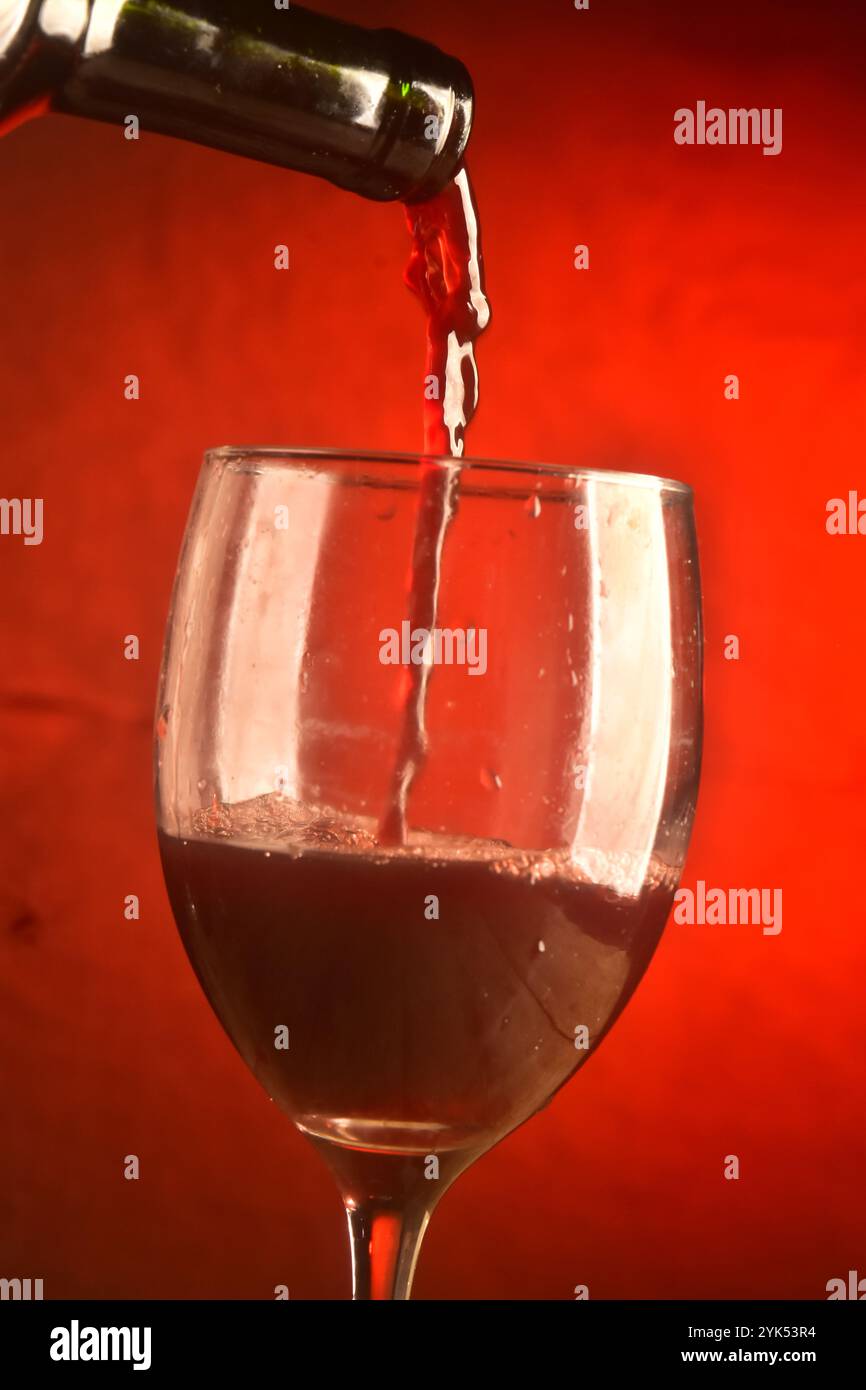 Bottle red wine filled hi-res stock photography and images - Alamy